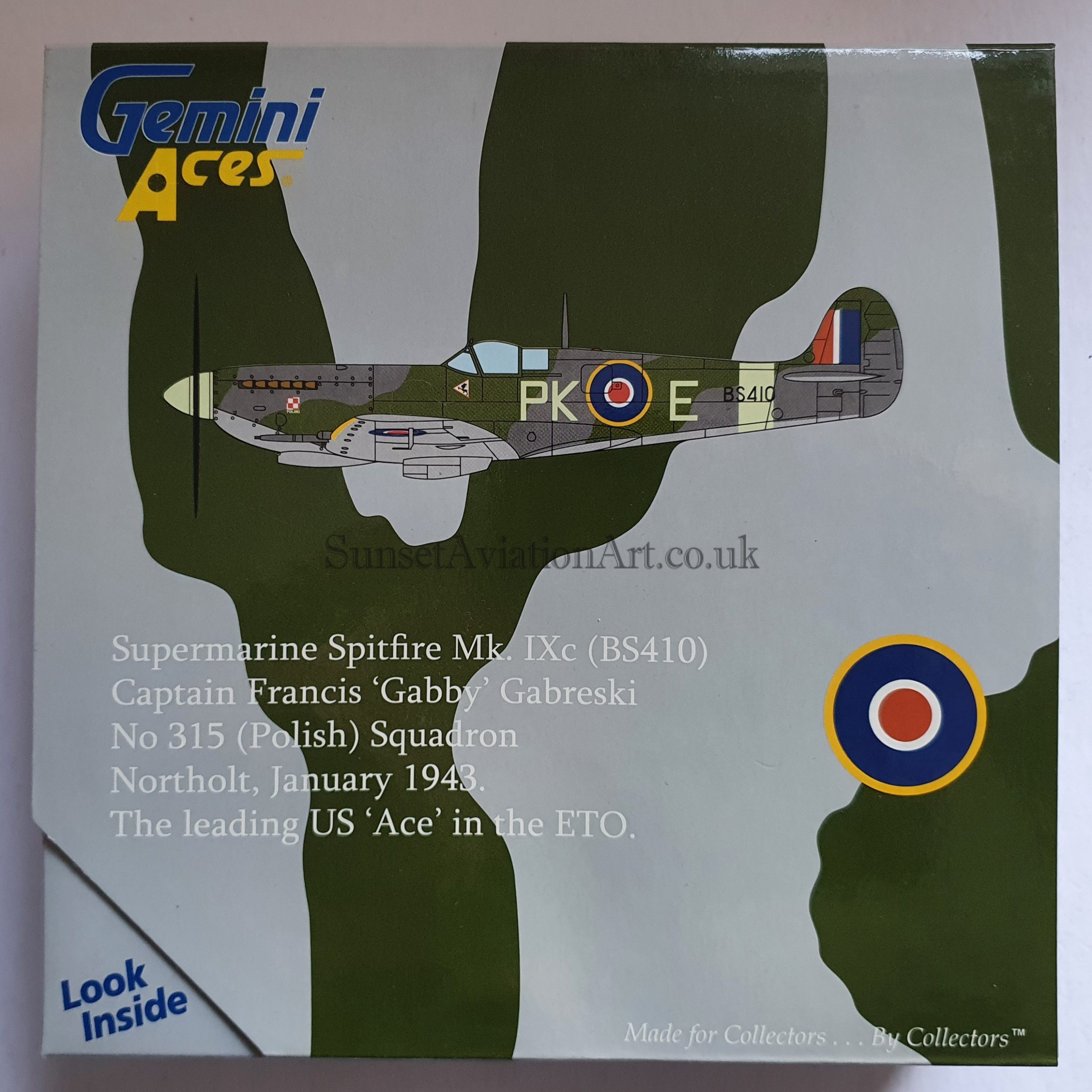 GARAF1003 Gemini Aces Spitfire Mk. ixC BS410 Captain Francis