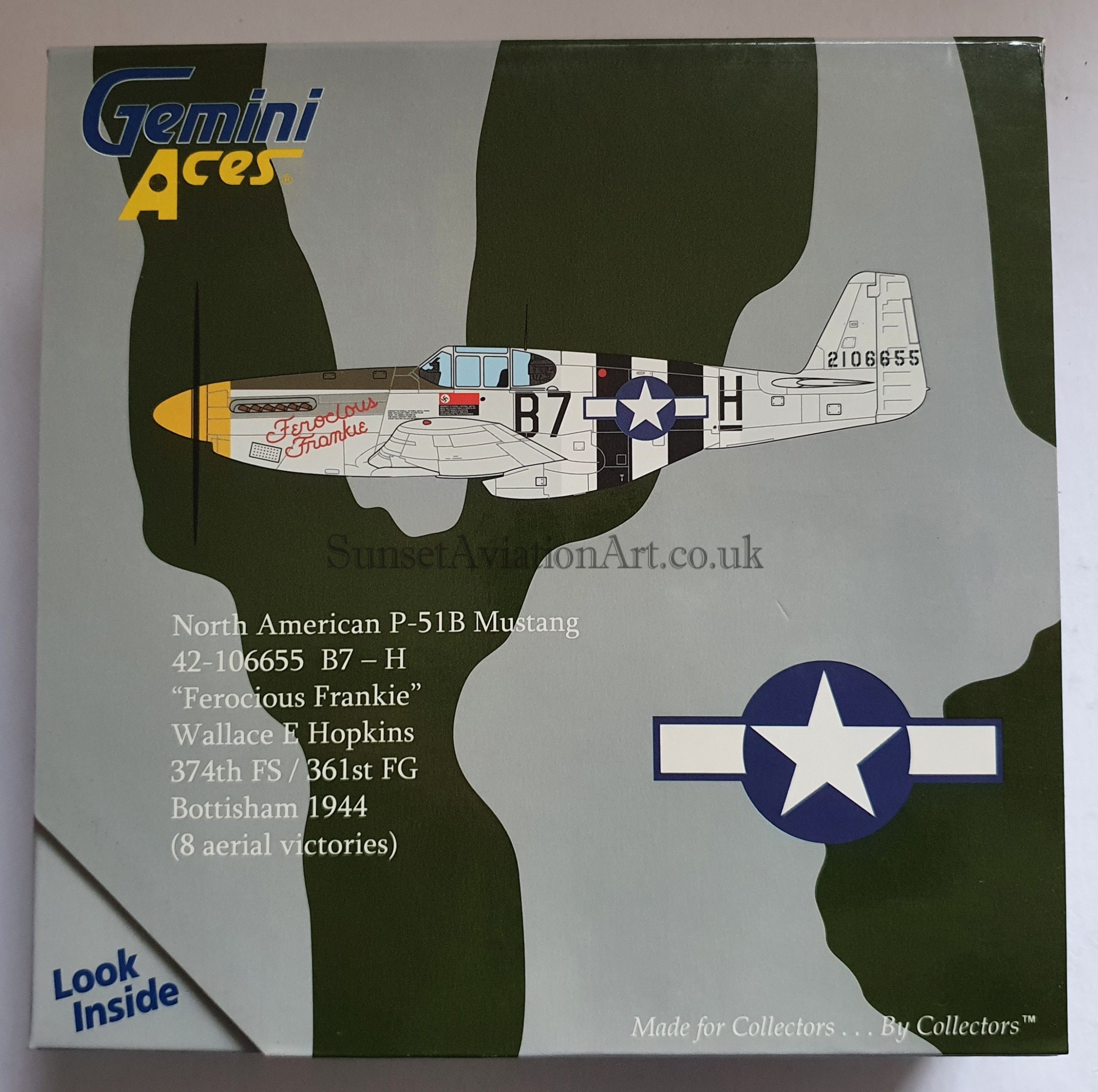 GAUSA2005 Gemi Aces P-51B Mustang B7-H Ferocious Frankie