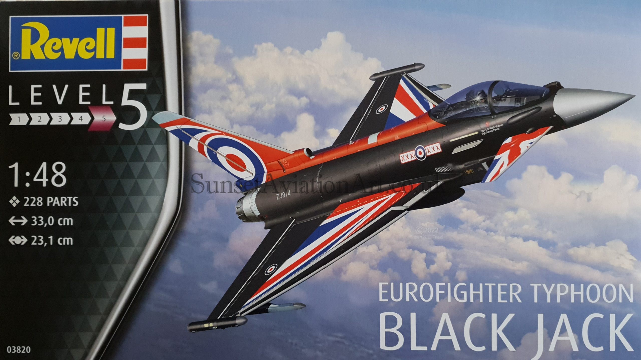 03820 Revell Eurofighter Typhoon Blackjack RAF Display aircraft