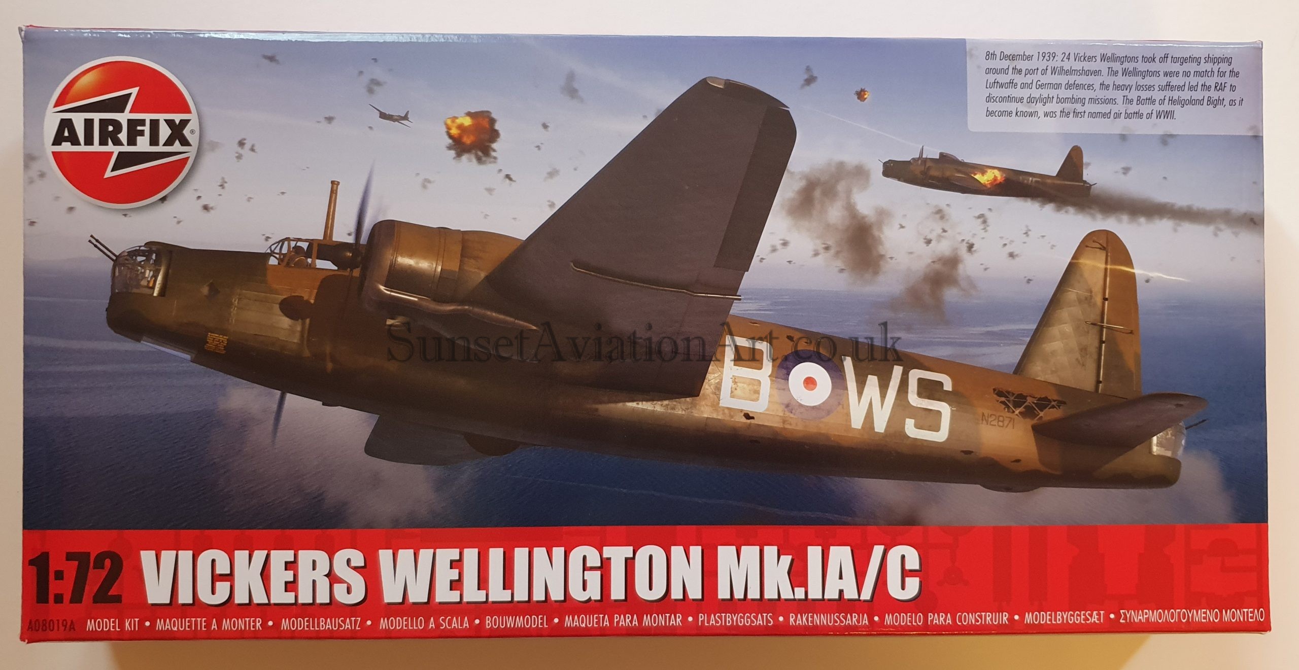 A08019A Airfix Vickers Wellington scale 1:72 plastic kit
