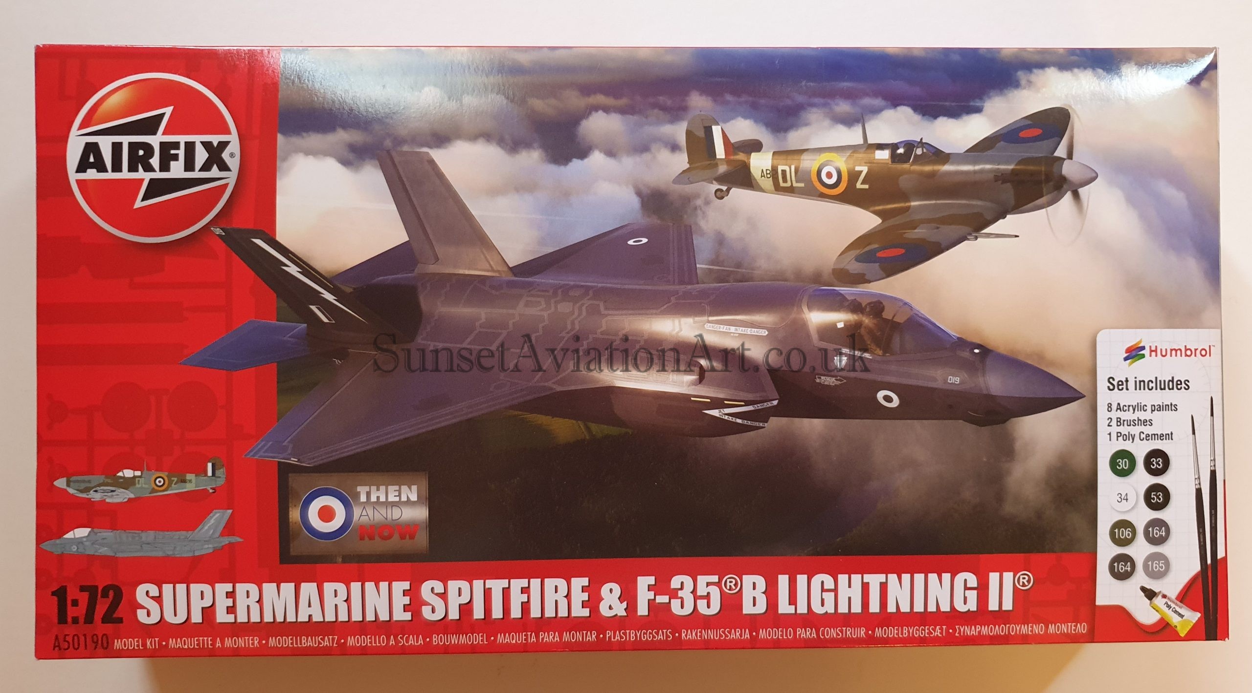 A50190 Airfix Spitfire & F-35 scale 1:72 plastic kit