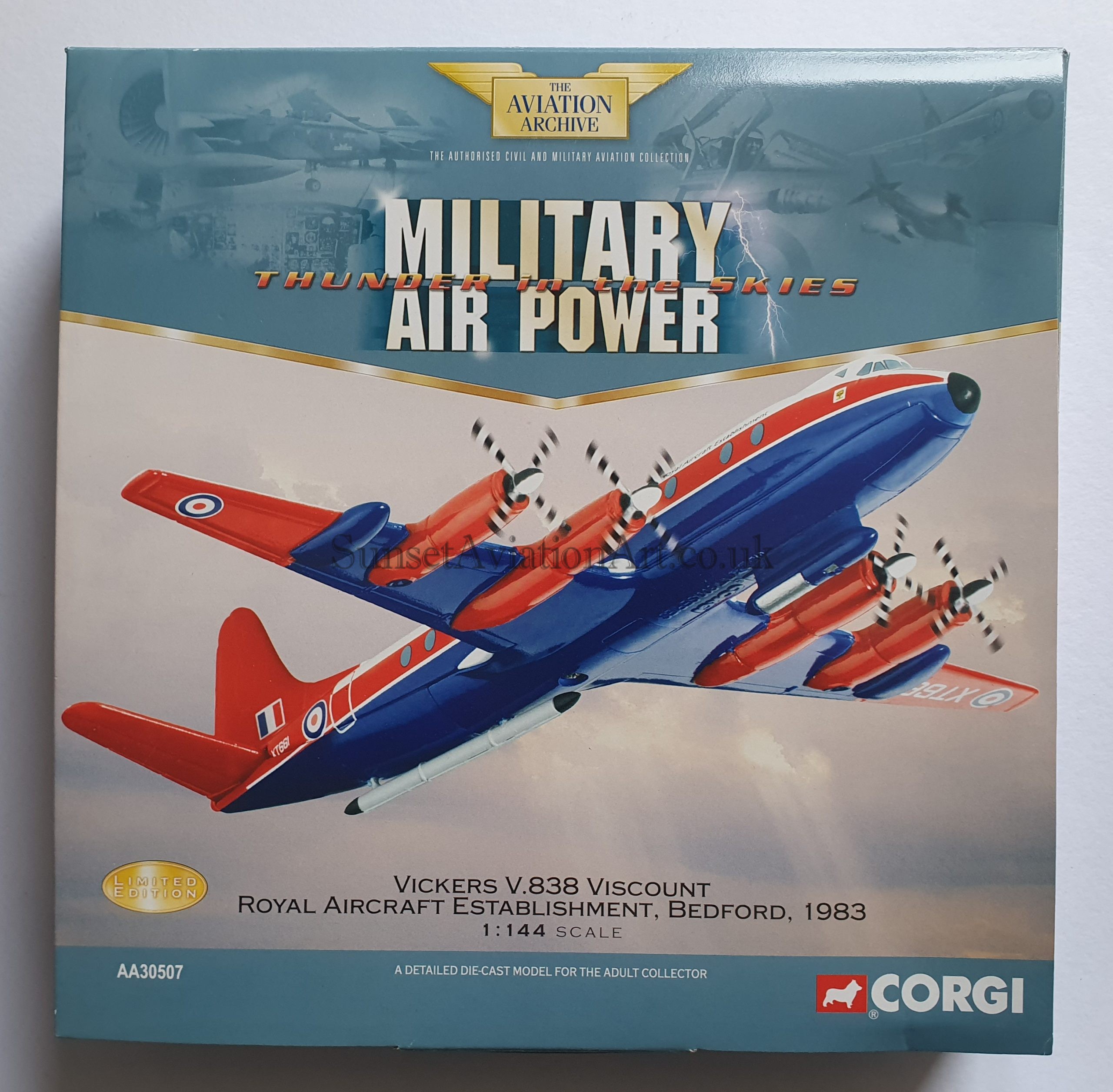 Corgi AA30507 Vickers Viscount V.838 Royal Aircraft Establishment