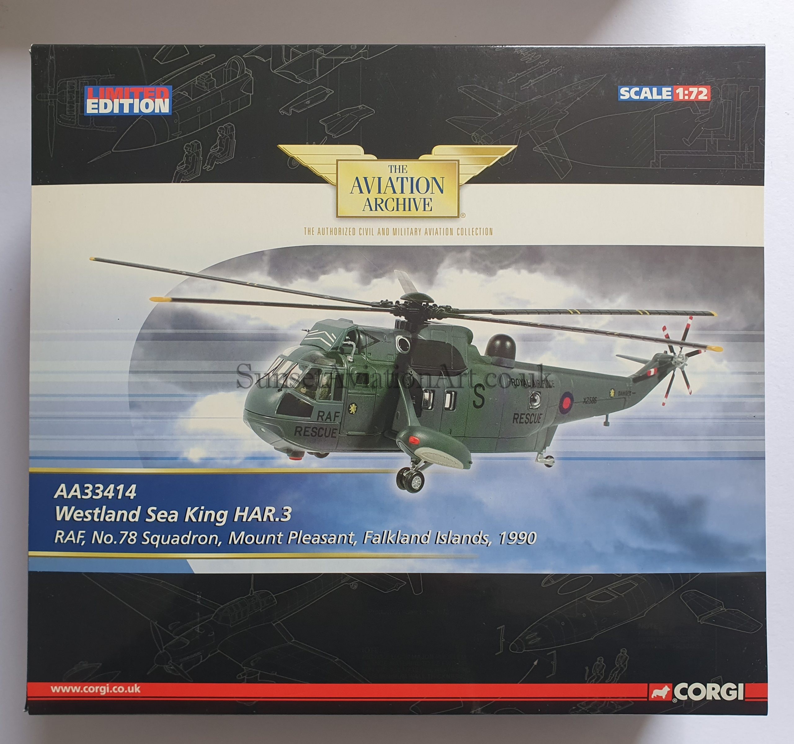 Corgi AA33414 Sea King HAR.3 RAF No. 78 Sqn Mount Pleasant