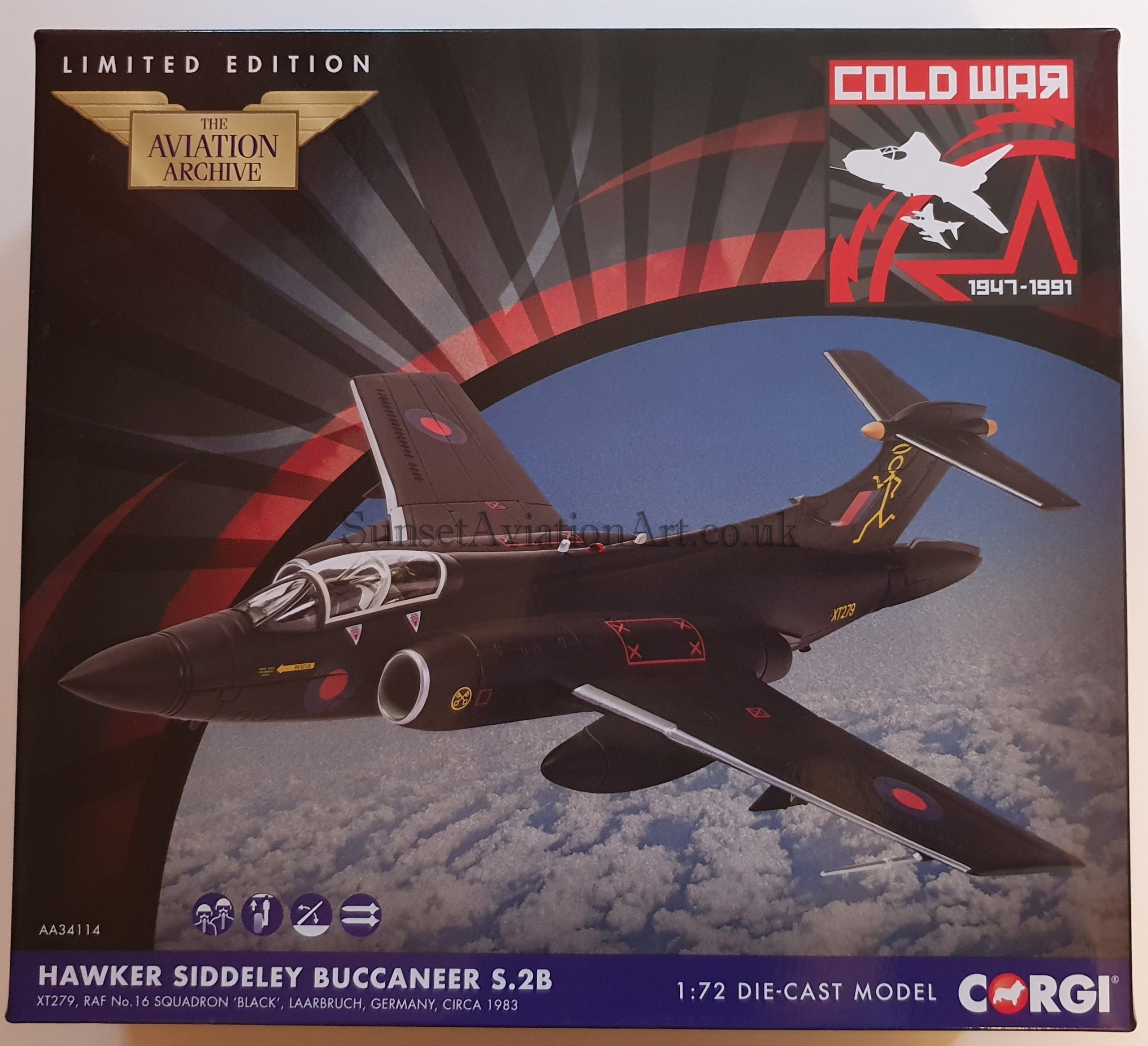 Corgi AA34114 Buccaneer S.2B XT279 RAF No. 16 Squadron