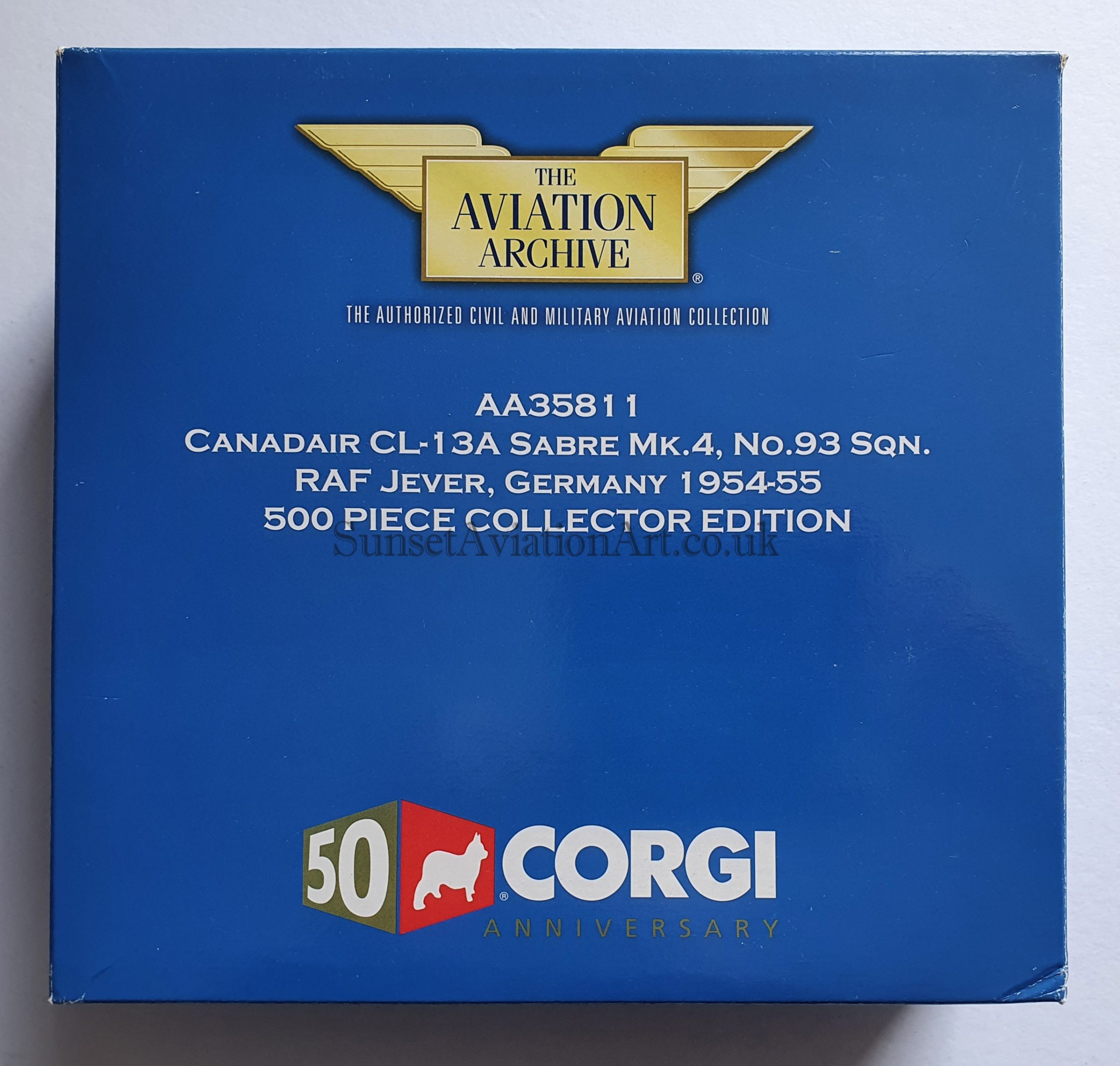 Corgi AA35811 Sabre Mk.4 No. 93 Squadron RAF Jever