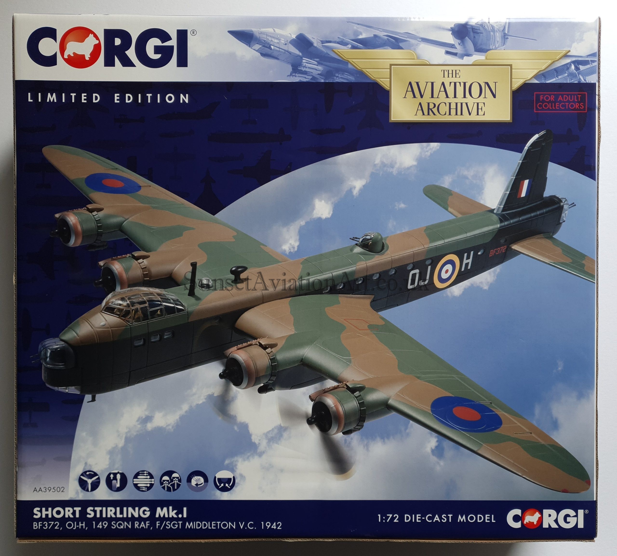 Corgi AA39502 Short Stirling 149 Squadron RAF