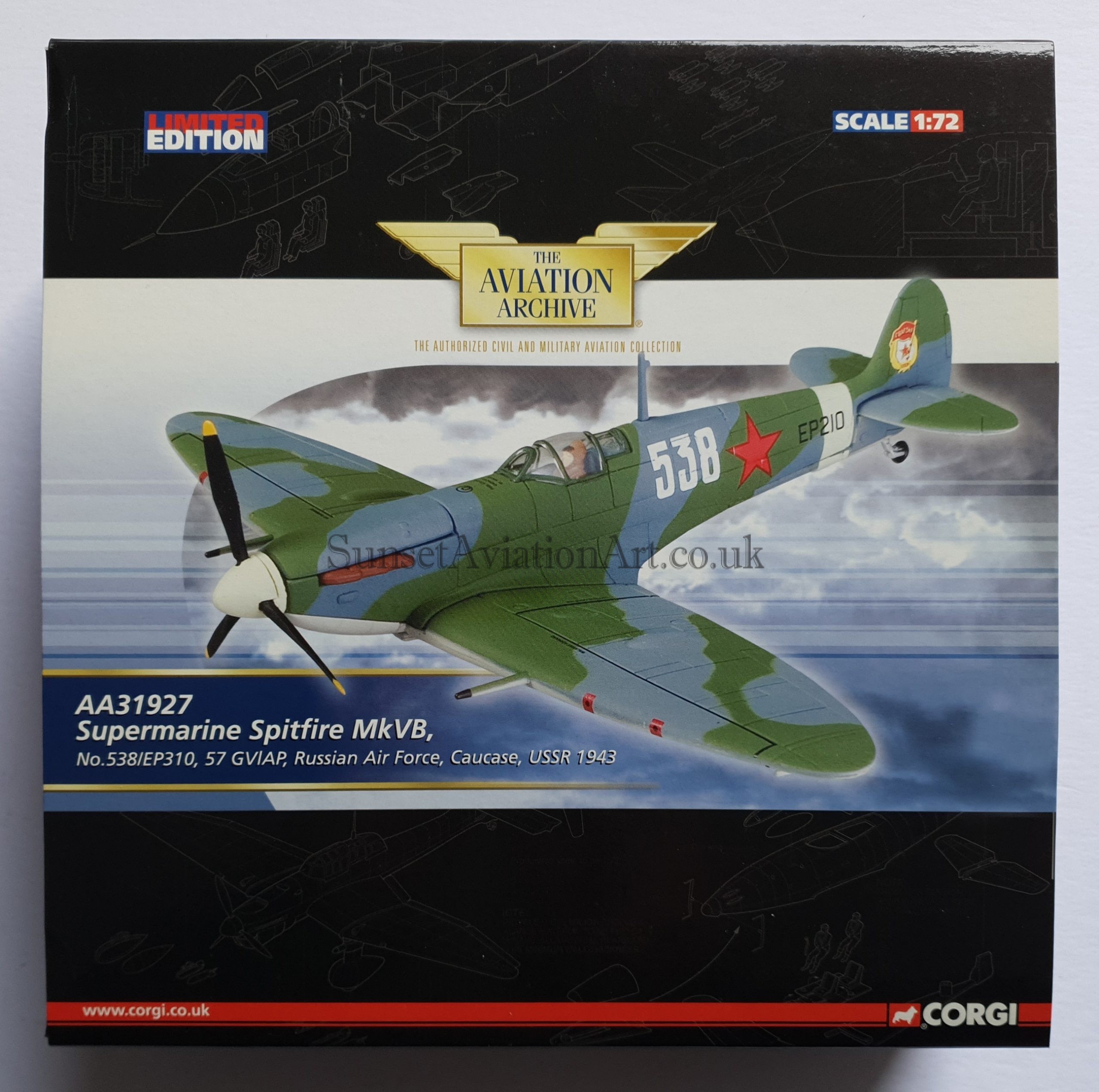 Corgi AA31927 Supermarine Spitfire Russian Air Force