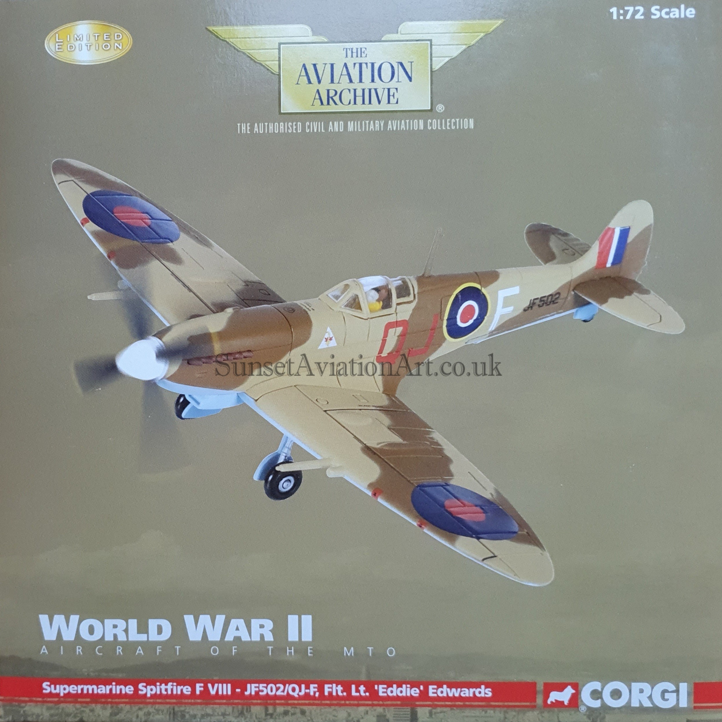 Corgi AA31924 Supermarine Spitfire F VIII JF502/QJ-F,