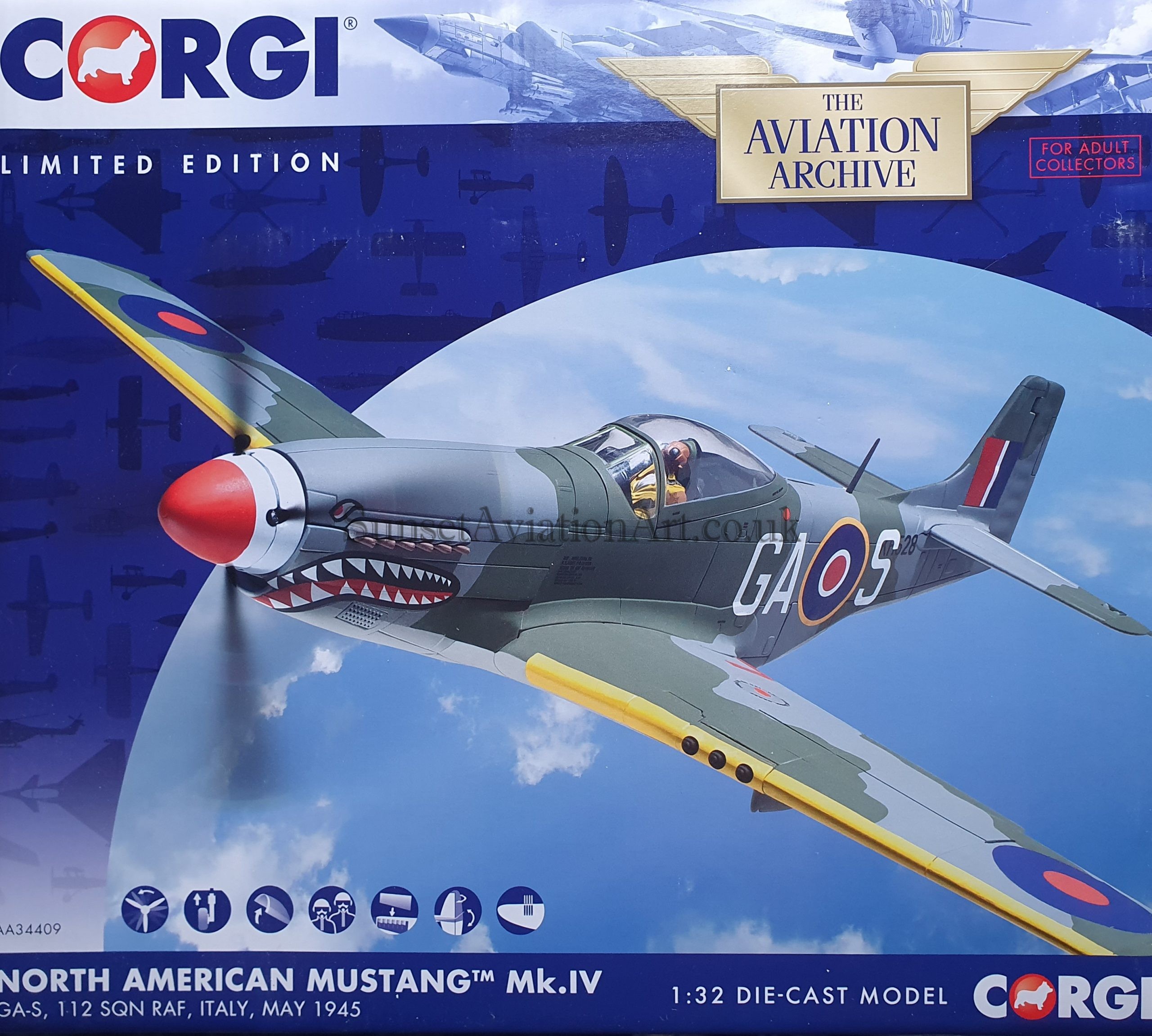 Corgi AA34409 Mustang Mk.IV GA-S 112 Squadron
