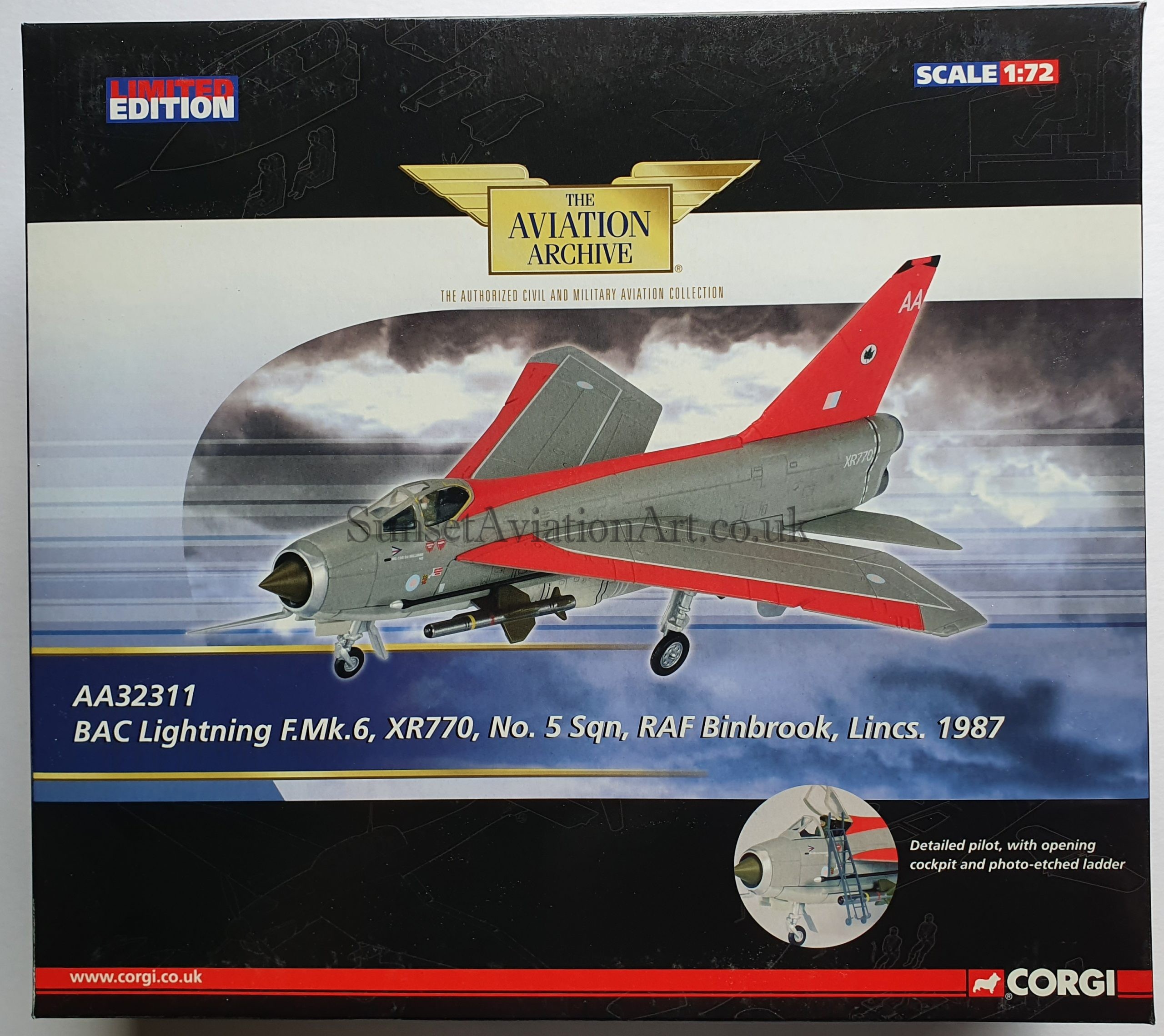 Corgi AA32311 BAC Lightning F.Mk.6, XR770 No. 5 Squadron