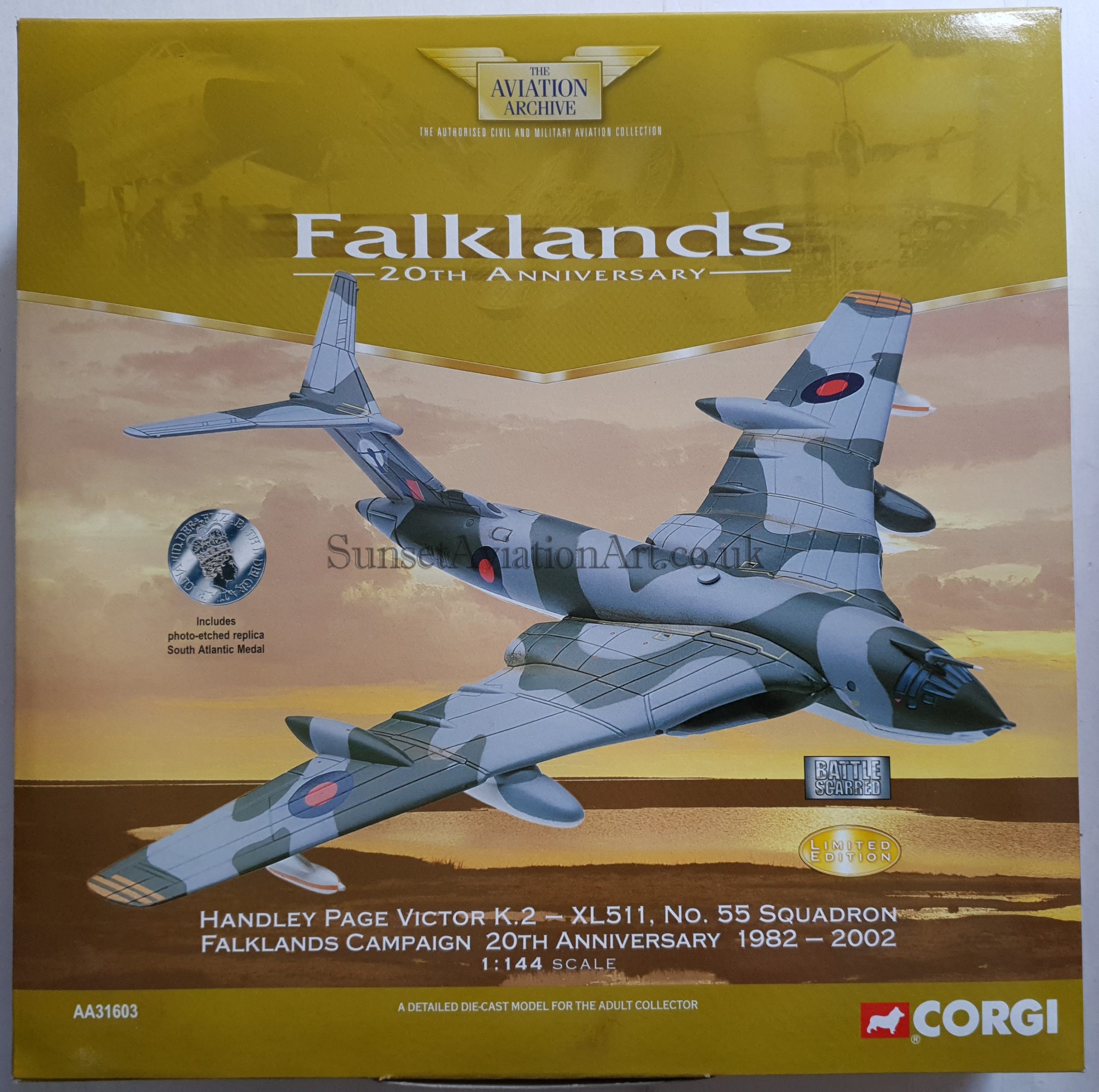Corgi AA31603 Victor K.2 XL511 No.55 Sqn Falklands Campaign