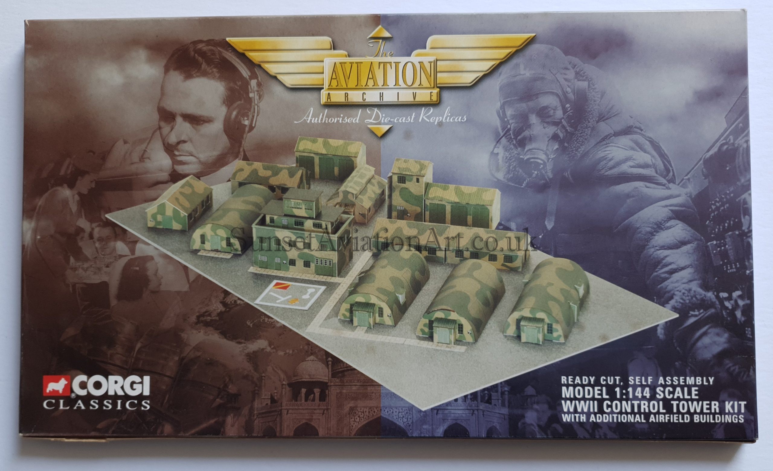 31806 Corgi WWII Control Tower Kit with additional Buildings