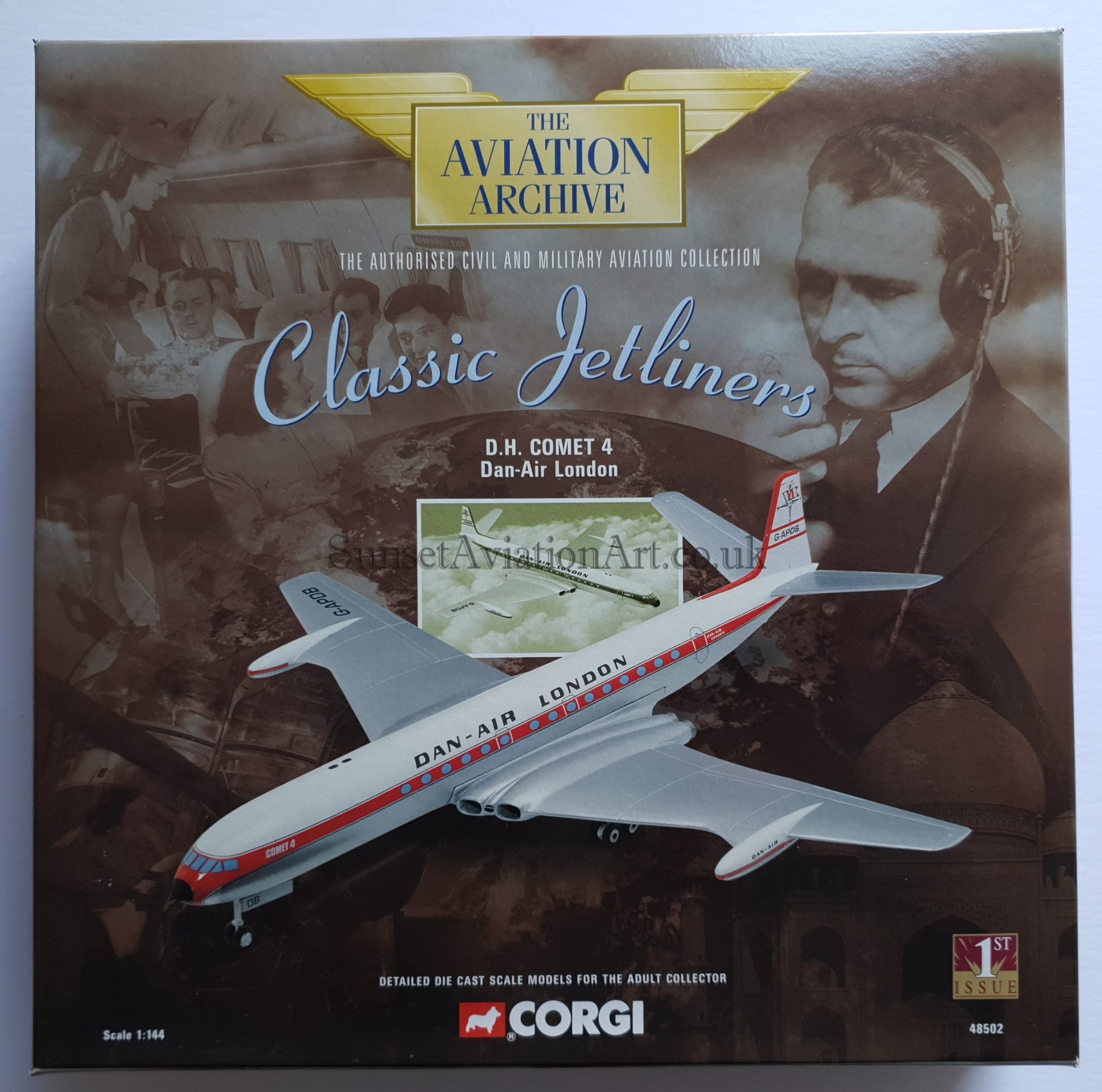 48502 Corgi D.H. Comet 4 Dan-Air London Classic Jetliners