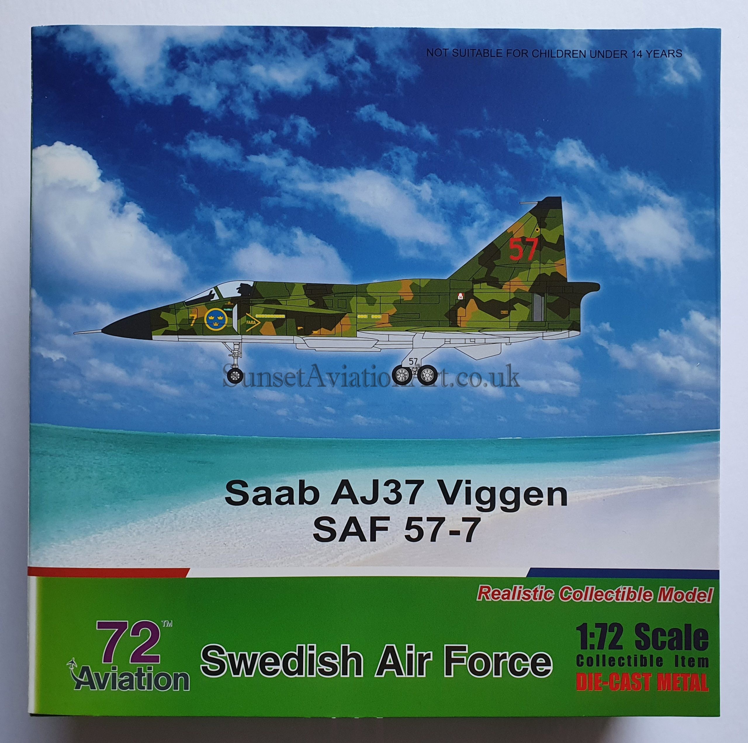 AV-72-42-001 72 Aviation Saab AJ37 Viggen SAF 57-7