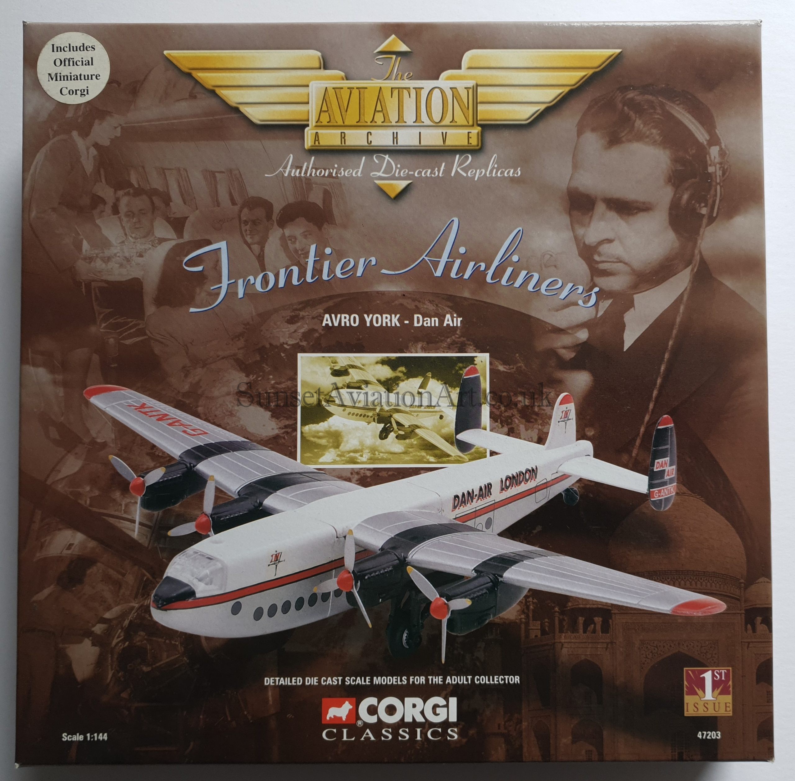 47203 Corgi Avro York Dan Air Frontier Airliners 1st Issue