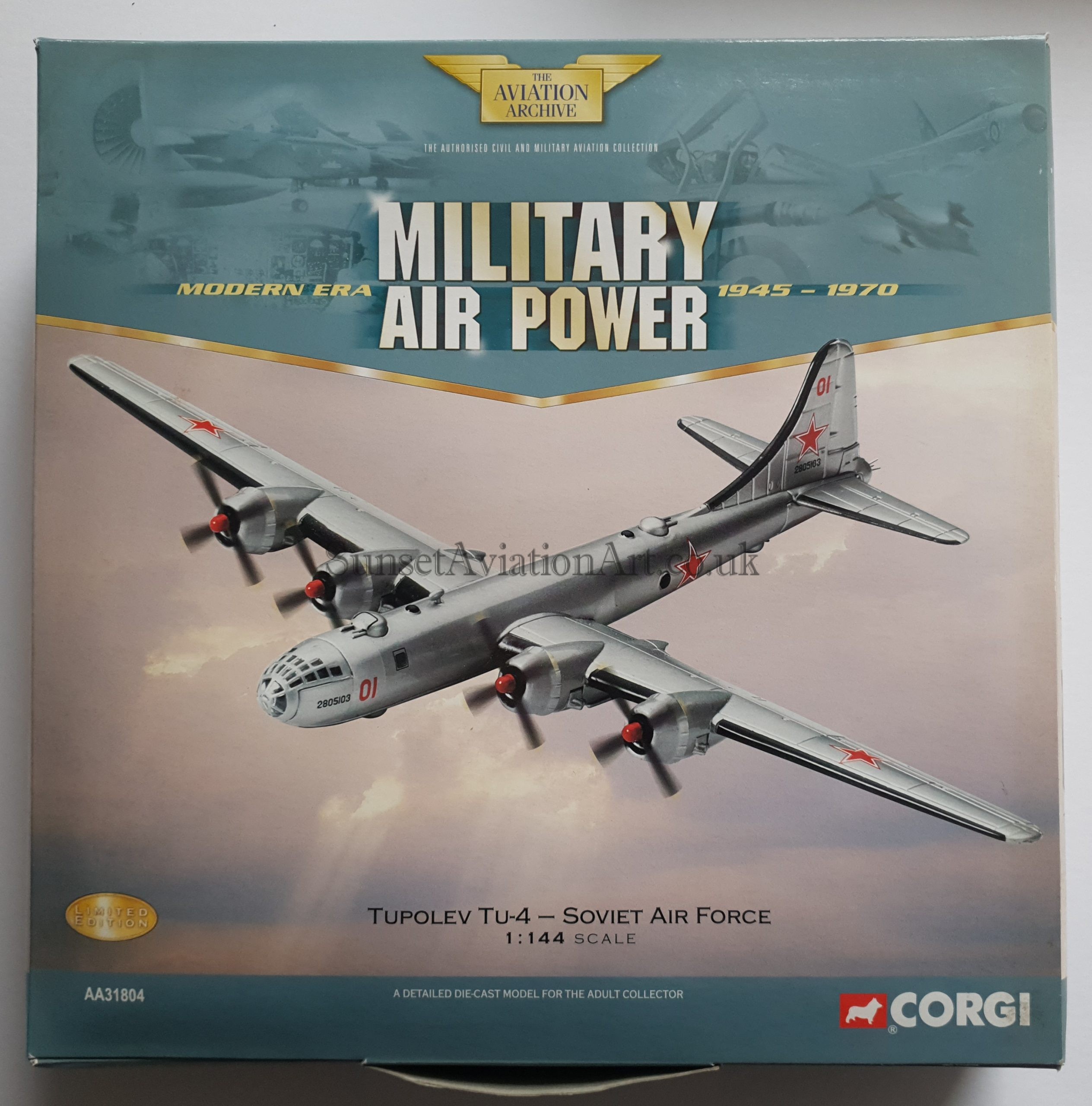 AA31804 Corgi Tupolev TU-4 Soviet Air Force Military Air Power