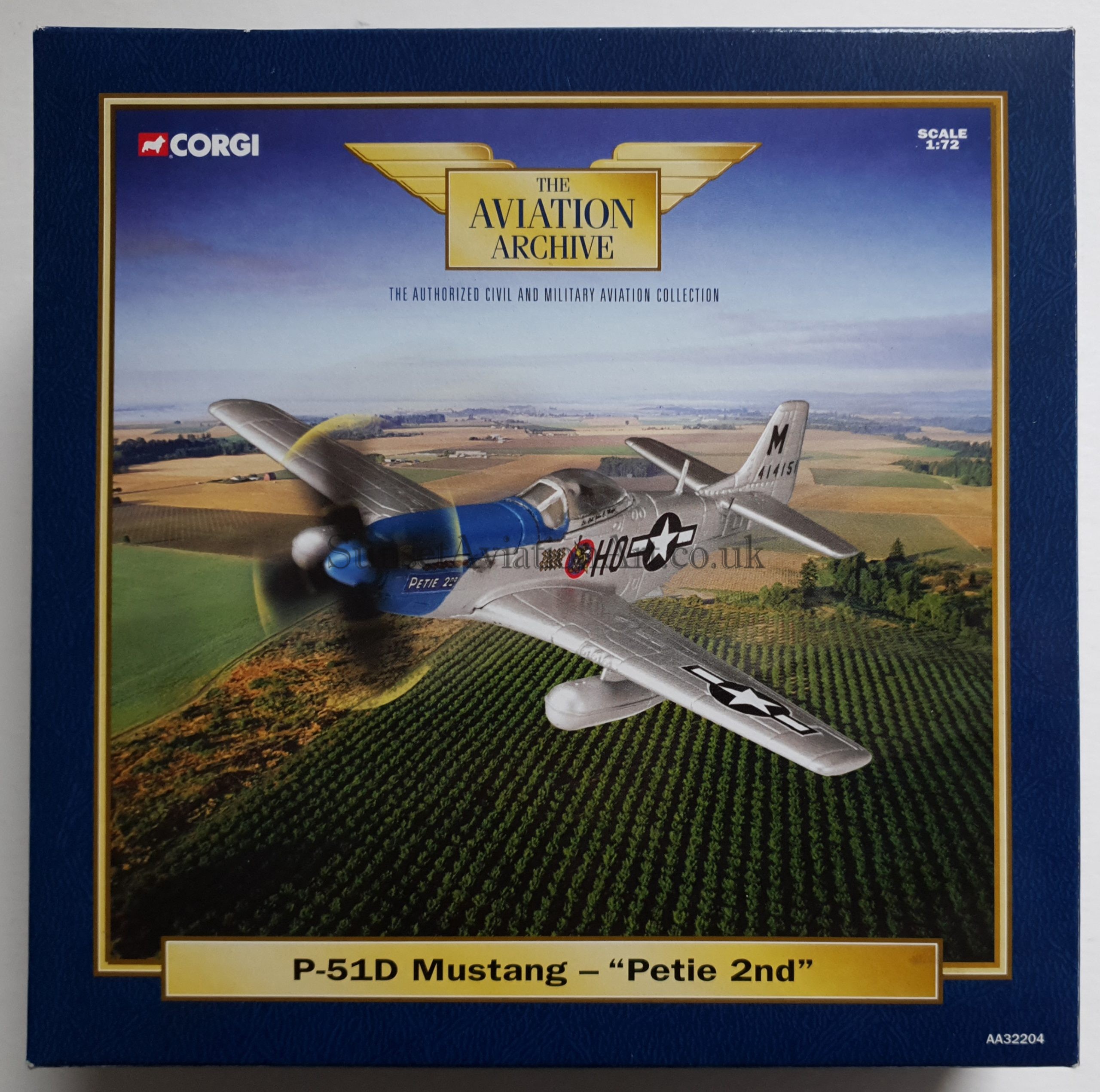 AA32204 Corgi P-51D Mustang Petie 2nd Captain John C. Meyer