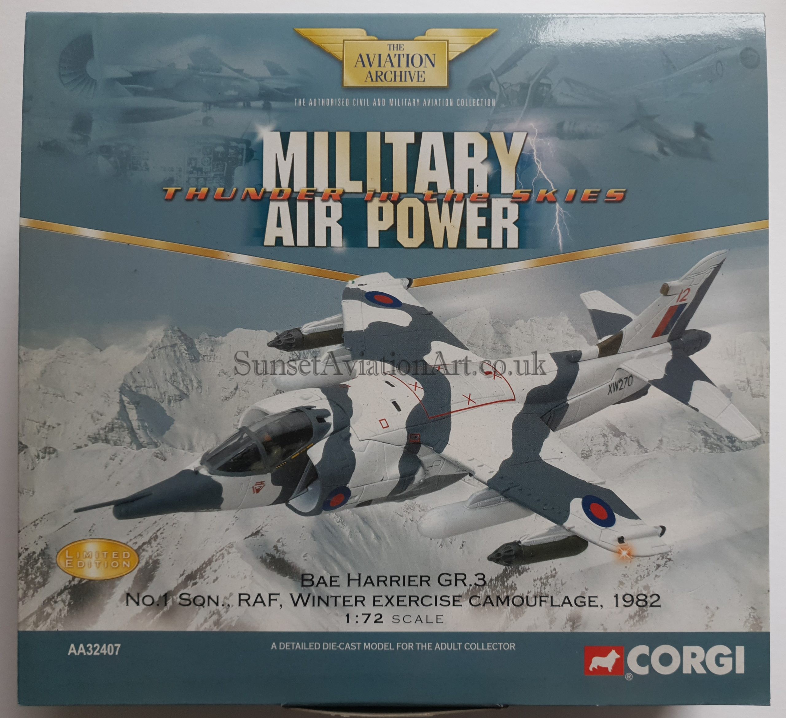 AA32407 Corgi Harrier GR.3 No.1 Sqn. RAF Winter Exercise