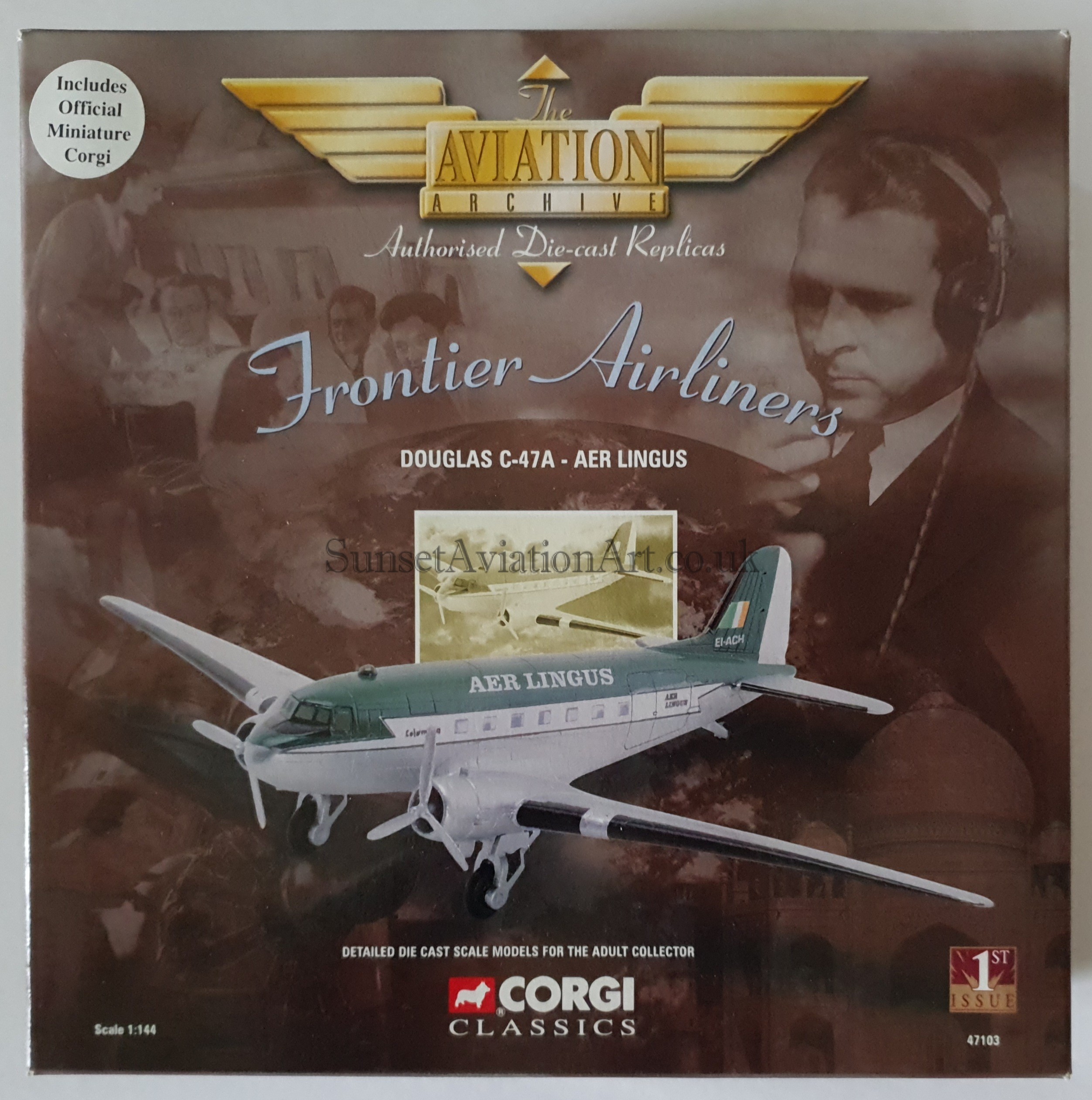 47103 Corgi Douglas C-47A AER LINGUS Frontier Airliners
