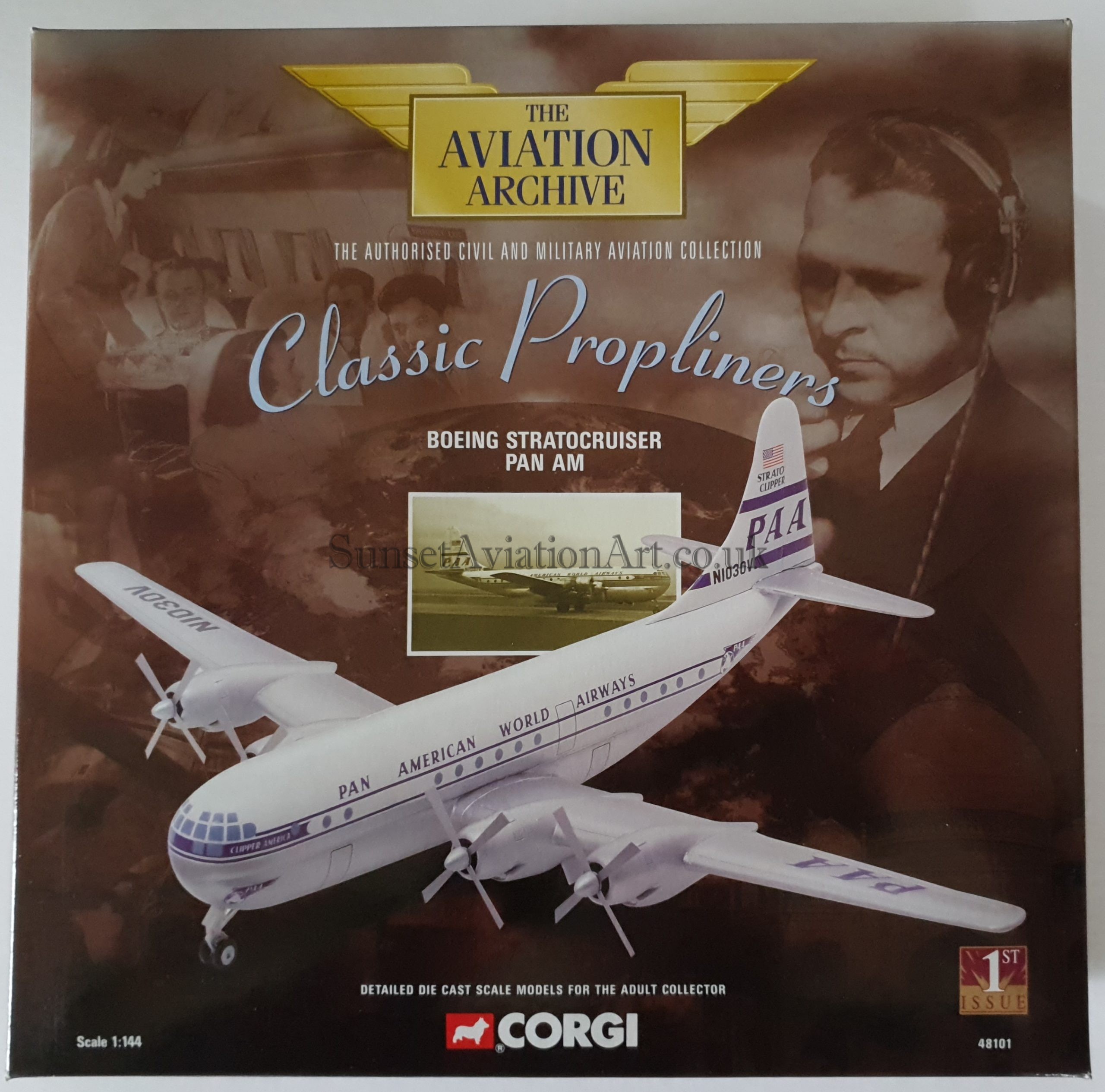 48101 Corgi Boeing Stratocruiser Pan AM Classic Propliners