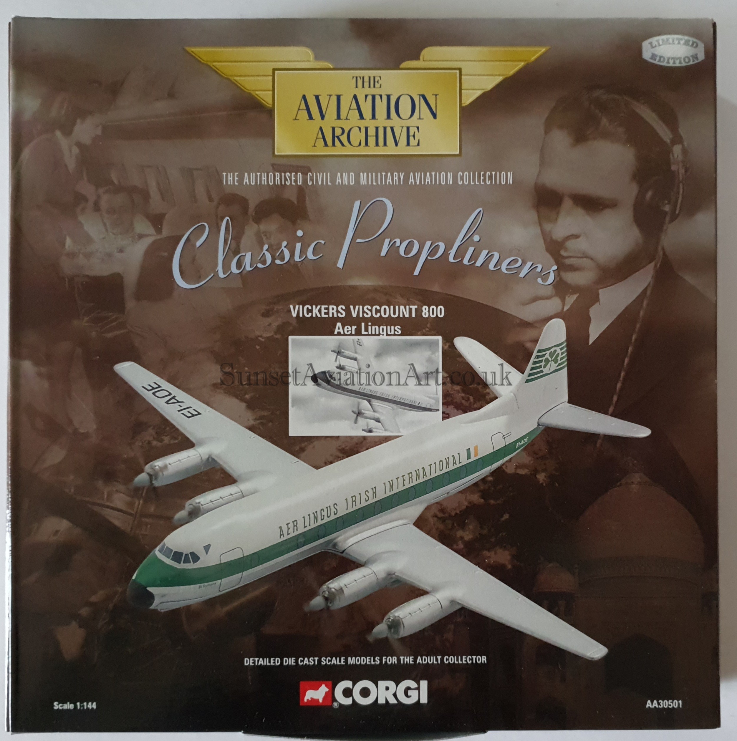 AA30501 Corgi Vickers Viscount 800 Aer Lingus Classic Propliners
