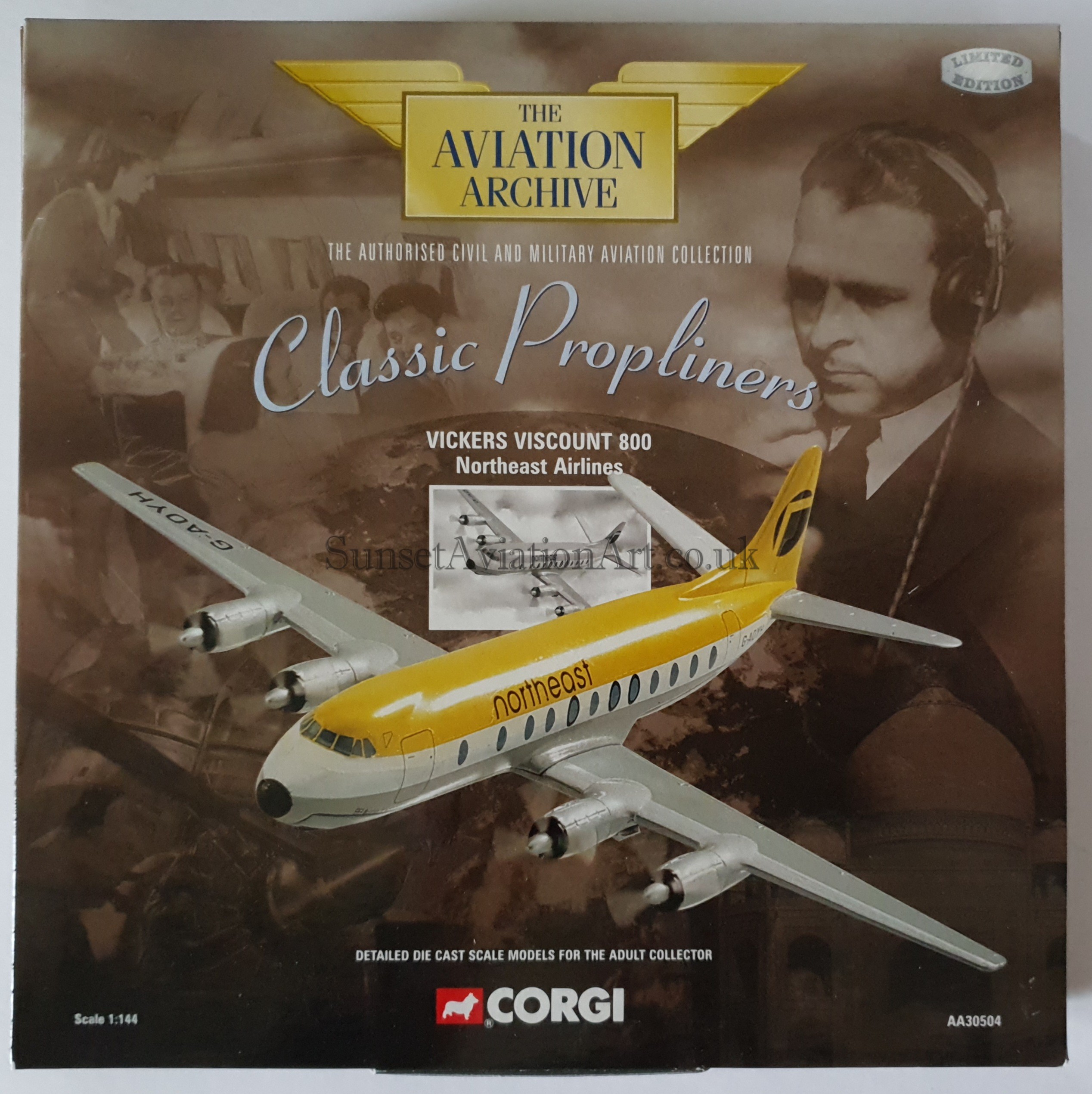 AA30504 Corgi Vickers Viscount 800 Northeast Airlines