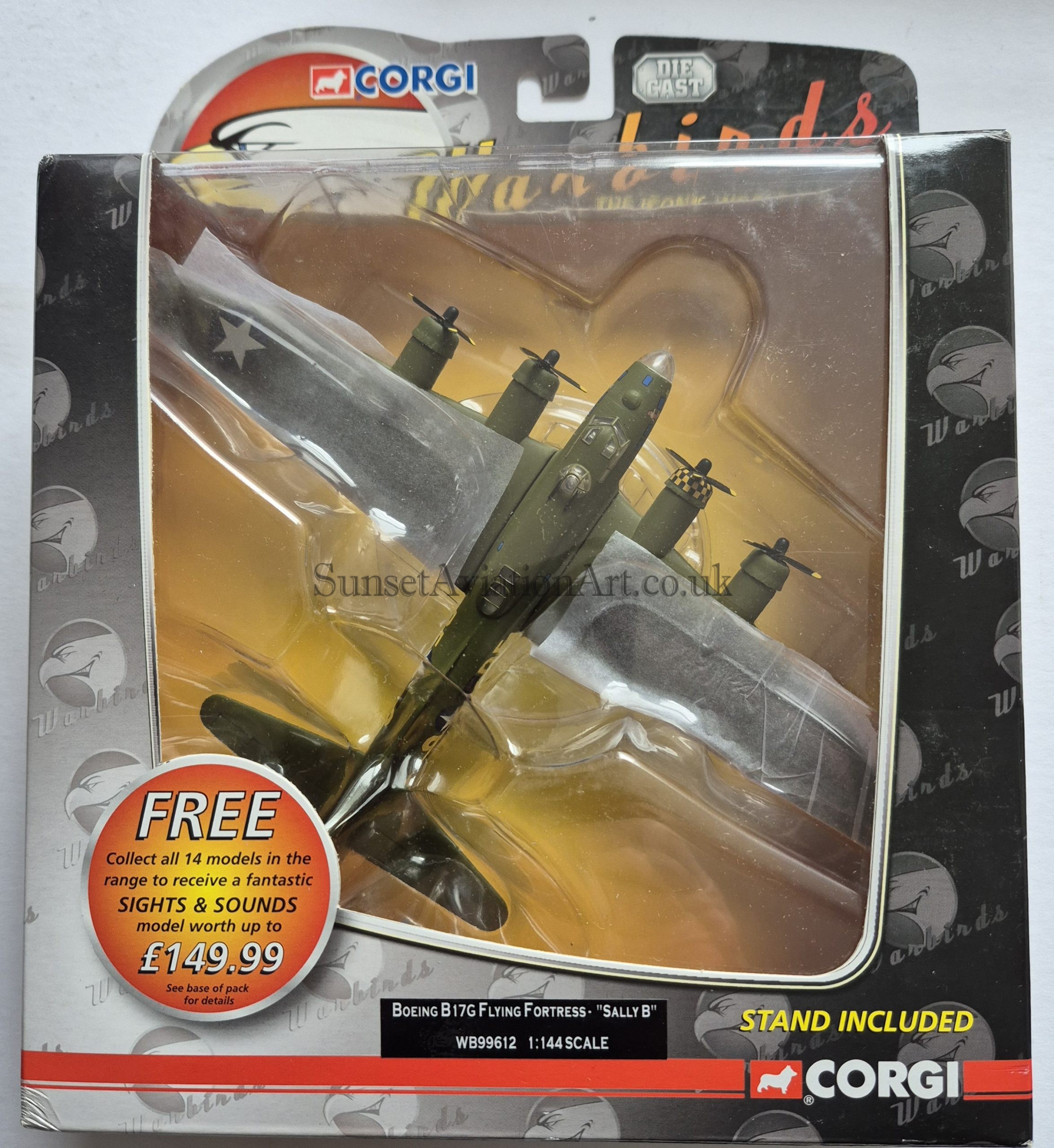 WB99612 Corgi B-17G Boeing B-17G Flying Fortress Sally B