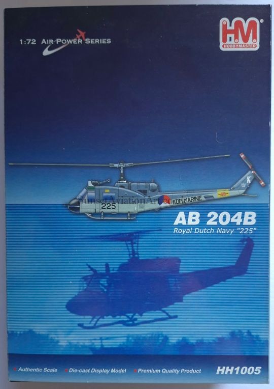 HH1005 Hobby Master AB 204B Royal Dutch Navy "225"