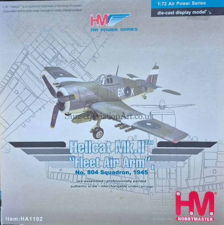 HA1102 Hobby Master Hellcat Mk.II "Fleet Air Arm" No. 804 Sqn